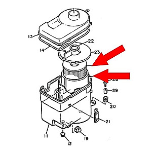 Air Filter + Pre Filter Replacement for Yamaha G2, G5, G8, G9, G11 - J38-14450-00, J10-14417-01