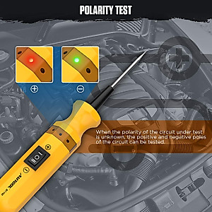 AUTOOL Circuit Probe Kit 6-24V Automotive Circuit Tester with Auto Electrical System Testing Functions (Digital Voltage Tester/Multimeter/Short Finder/Battery Tester/Power or Ground Supply)