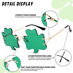 AZorb St. Patrick's Day Shamrock Glasses Leaves Green Day Sunglasses leprechaun Costume