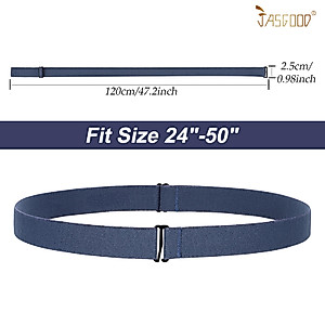 JASGOOD 2 PCS Crop Tuck Band, Croptuck Adjustable Band, Tucking Sweaters, Shirts and Hoodies Elastic Stretch Belt for Women Men(Black+Black)