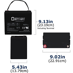 Mighty Max Battery 12V 55AH INT Battery Replaces Golden Technology Alante MK 8G22NF