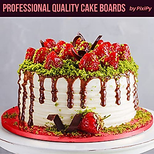 12 Inch Cake Boards - 4Pack Cake Drums 12 Inch Dia - Disposable Cake Board Circles - Reusable Round Cake Boards - Cake Base Cardboard Cake Rounds - Cake Decorating Supplies & Baking Supplies