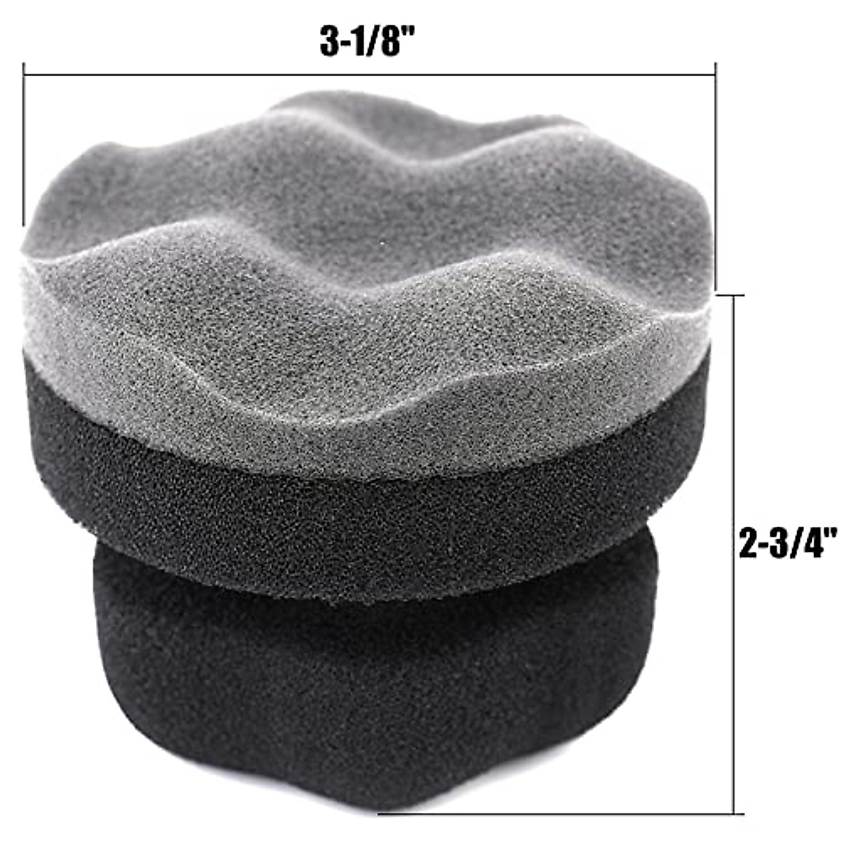 Yesland Tire Dressing Applicator, 4 Pack Tire Shine Applicator Dressing Pad - Hex Grip Design Car Cleaning Supplies - Durable & Reusable Tire Foam for Tire Detailing