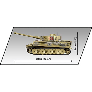 BRICKCOMPLETE COBI 2801 Panzerkampfwagen VI Tiger 131 Executive Edition, 8000 Pieces, 1:12 Scale, Extra Large Model Kit for Older Children & Adults