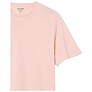 Amazon Essentials Men's Regular-Fit Short-Sleeve Crewneck T-Shirt, Pack of 2, Light Pink, Large