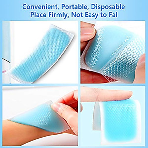 20 Sheets Cooling Patches for Fever Discomfort & Pain Relief, Cooling Relief Fever Reducer, Soothe Headache Pain, Pack of 20