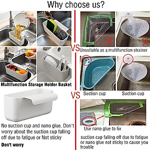 Sink Drain Strainer Basket Kitchen Sink Strainer Sink Food Catcher Kitchen Food Residue Waste Leftovers Strainer Over Sink Drying Rack Triangle Swan Cactus Suction Cup Corner Sink Strainer