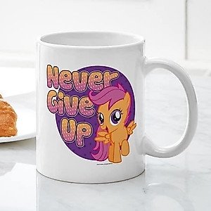 CafePress MLP Scootaloo Never Give Up Ceramic Coffee Mug, Tea Cup 11 oz