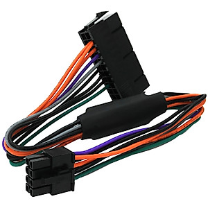 COMeap 24 Pin to 8 Pin ATX PSU Power Adapter Cable Compatible with DELL Optiplex 3020 7020 9020 Precision T1700 12-inch(30cm)
