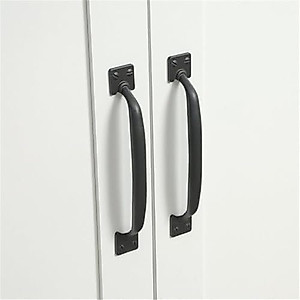 Pemberly Row Contemporary Engineered Wood Sewing Craft Table in Soft White