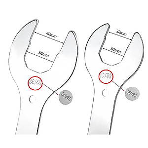 WIROJ Bike Headset Wrench Bicycle Front Fork Wrench Tool 30/32/36/40mm Steel Wrench Spanner for Mountain Bike Road Bike