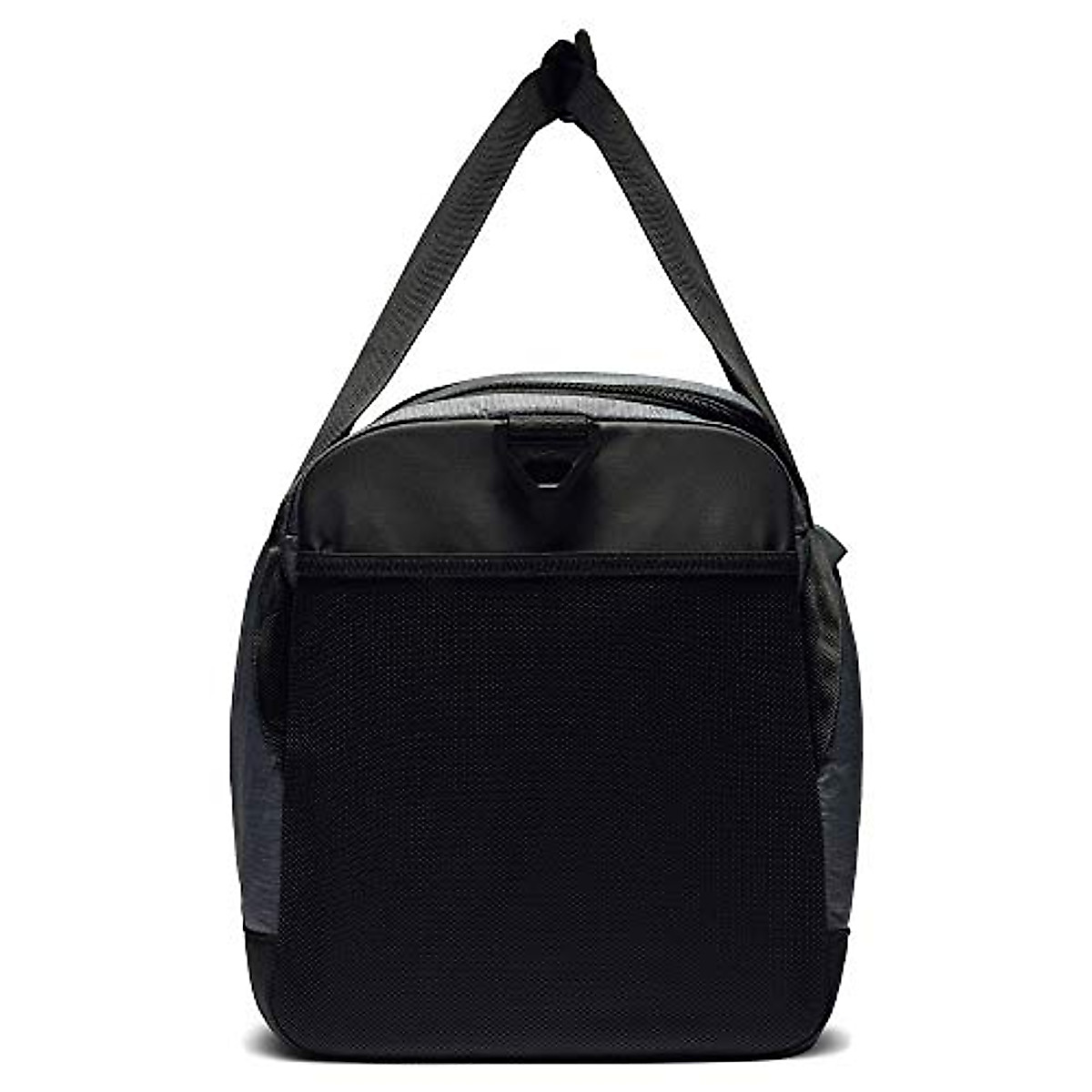 Nike Brasilia Training Duffel Bag, Versatile Bag with Padded Strap and Mesh Exterior Pocket, Medium, Flint Grey/Black/White