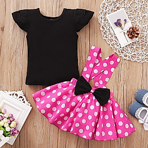 Baby Toddler Girl Polka Dots Fancy Dress Up Costume Birthday Party Tulle Dresses with Polka Dot Headband