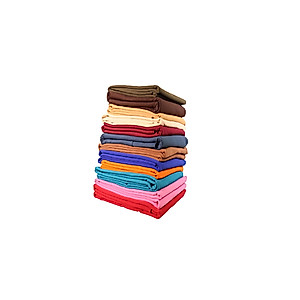 FabricLA Cotton Spandex Jersey Knit Fabric by The Yard 12OZ - 58/60" Inches (150 CM) Wide - Ultra Soft Cotton Spandex Blend - Use Our 4 Way Stretch Knit Fabric for Clothing - Black, 1 Yard