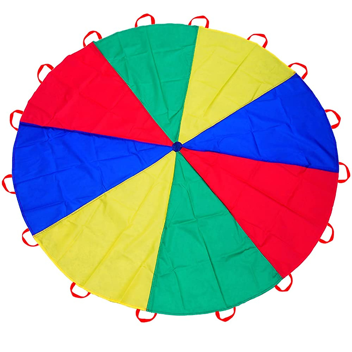 AMYESE 12ft Kids Team Game Rainbow Parachute, Outdoor Party Group Cooperative Games, Family Get-Together Entertainment