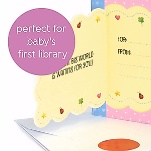 What Are Little Girls Made Of: Little Bird Greetings, Greeting Card Board Book with Personalization Flap, Gifts for Birthday, Baby Showers and More