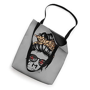 CMA Life Messy Bun Hair Funny Leopard CMA Tote Bag