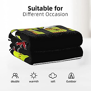 Softball Soft Throw Blanket All Season Microplush Thick Warm Blankets Tufted Fuzzy Flannel Throws Blanket for Bed Sofa Couch 60"x50"