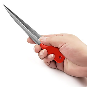 Laphivieh 130 Ft Light Wood Grain Plastic Wicker Repair Kit with Stainless Steel Weaving Tool, Plastic Rattan Material for Patio Rattan Furniture Repair Replacement Supplies