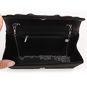 Nodykka Purses and Handbags Envelope Evening Clutch Crossbody Bags Velvet Classic Wedding Party Shoulder Bag for Women