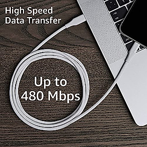 Amazon Basics USB-A to Lightning ABS Charger Cable, MFi Certified Charger for Apple iPhone 14 13 12 11 X Xs Pro, Pro Max, Plus, iPad, 10,000 Bend Lifespan, 6 Foot, White