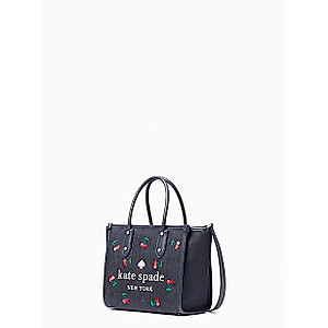 Kate Spade New York Ella Small Cherry Denim Tote