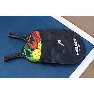 HEAD Flash Pickleball Pack - 2 Approved Paddles, 2 Outdoor Balls, Carry Sack