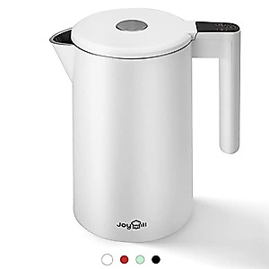 JOYHILL Electric Kettle Temperature Control,6 Variable Temperature Tea Kettle, Stainless Steel Interior 12 Hours Keep Warm,1500W Hot Water Boiler with STRIX Thermostat and Boil-Dry Protection,White