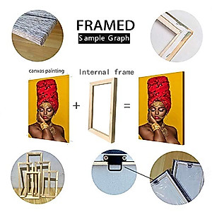 Wall Art 3D Window View Waterfall Abstract Canvas Wall Pictures Framed Scandinavian Wall Art Frames Gallery 50x40cm/20x16in With Frame