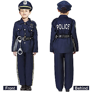 Twister.CK Police Costume for kids Halloween Police Officer Costume