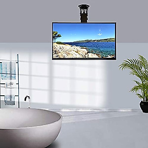 VIVO Electric Ceiling TV Mount for 32 to 70 inch Screens, Large Flip Down Motorized Pitched Roof VESA Mount, Master Pack, Black, MOUNT-E-FD70