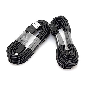 ZRM&E 2-Pack 3m PS4 USB Gamepad Charging Data Cable Video Game Accessories USB to Micro USB Game Controller Power Supply Charger Cable for XBOXONE Playstation 4 Controller