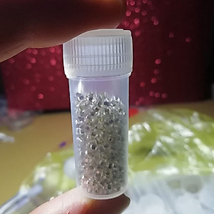 Hemobllo Medication Vials 5ml Plastic Bottles Small Vials Empty Sample Containers with Screw Caps Containers for All Your Pills, Tablets or Supplements (Transparent)