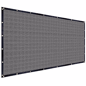 FAIR WIND Shade Cloth 90% Sun Shade Fabric Privacy Screen Shade Cover Patio Canopy with Grommets Shade Net for Garden Outdoor Pergola 10 x 12 FT - Grey