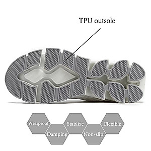 Womens Slip on Running Walking Shoes Blade Tennis Casual Fashion Sneakers Comfort Non Slip Work Sport Athletic Trainer Black/Red