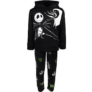 Disney Nightmare Before Christmas Jack Big Boys Fleece Hoodie & Pants Black 14-16