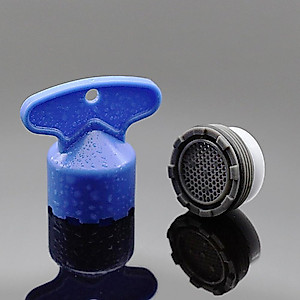 20PCS Faucet Cache Aerators with 4PCS Cache Faucet Aerator Key Removal Wrench Tool, Water Saving Sink Flow Restrictor Set for Sink Tap Aerators M16.5 18.5 21.5 24