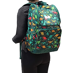 ESVAN Original Print Mesh Backpack Clear Bag See through Pack for Travel Beach Gym Multi-Purpose Women Men (B)