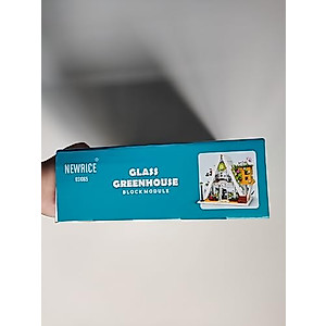 Flower House Architecture Building Set with LED Light,City Flower Store Model Kit,Building Blocks Toy for 15+ Age Teen,Adult (1593 Pieces)