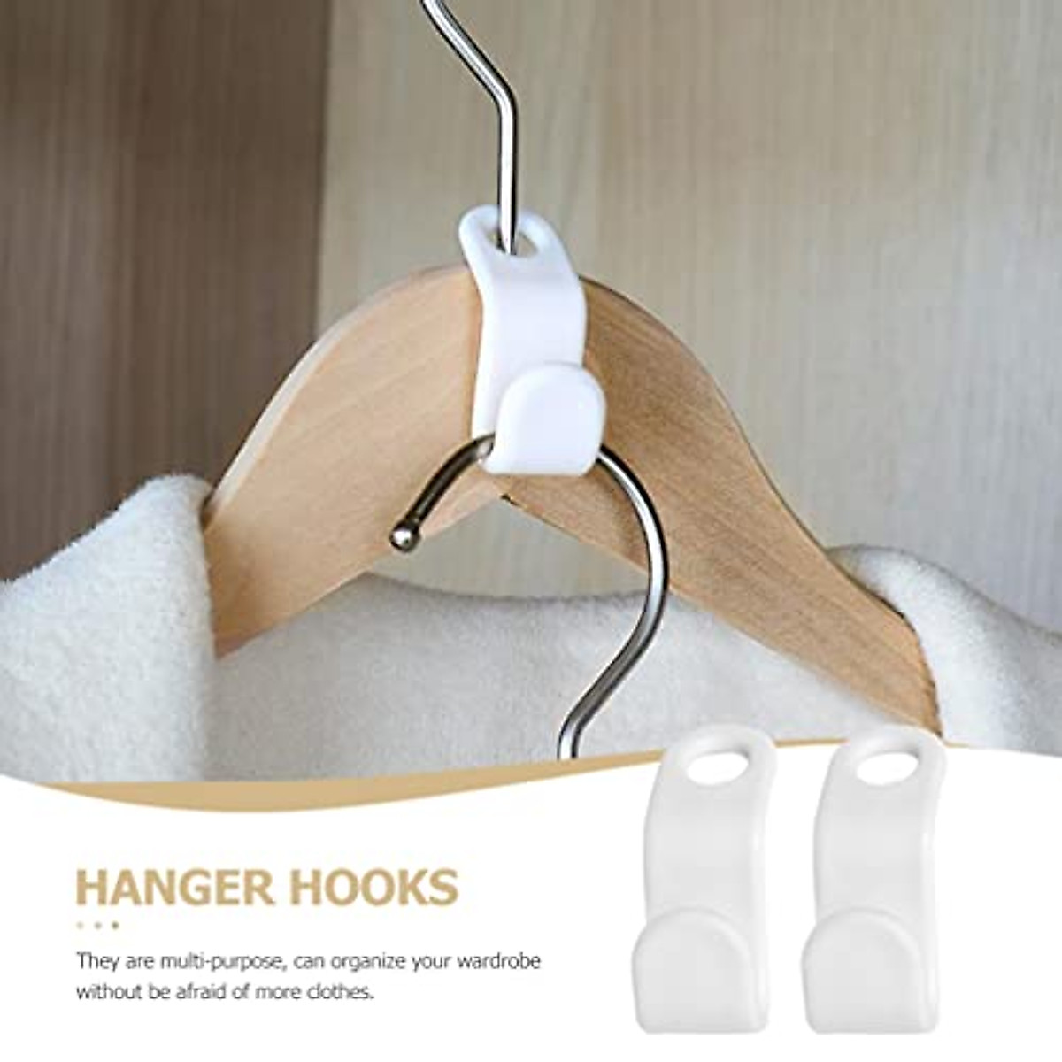 Artibetter Drying Rack Clothing 100Pcs Clothes Hanger Connector Hooks, Mini Hanger Hooks, Hanger Connector Hooks, S- Shaped Coat Hanger for Closet Space Savers and Organizers Hanger Hooks