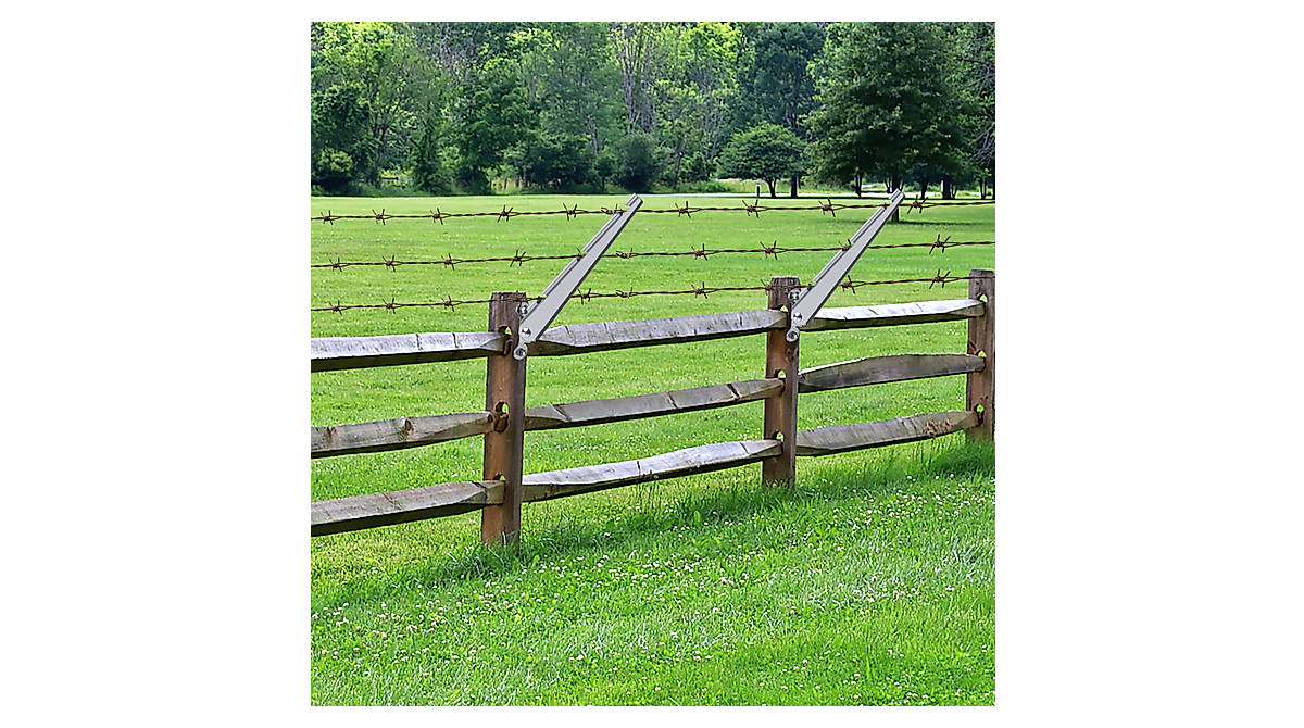 Hwedra Galvanized Barbed Wire Arm Extender - Easy Fence Height Boost