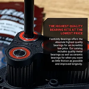 FastEddy Bearings Compatible with Tamiya TT-02 Type-SRX Chassis Kit Ceramic Sealed Bearing Kit