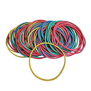 400pcs 38mm(1.5inch) JOYLOYAL Multi-Color Rubber Bands Stretchable Elastic Bands Sturdy Rubber Bands for School Home and Office Use Stationery Supplies
