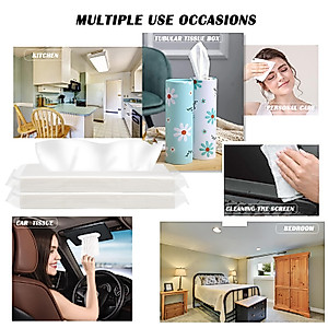 Car Tissue Refill, Disposable Facial Tissue, Napkin, Travel Size Pack for Car Visor Tissue Holder or Purse, 15 Packs, 50 Sheets per Pack, 750 Sheets In Total