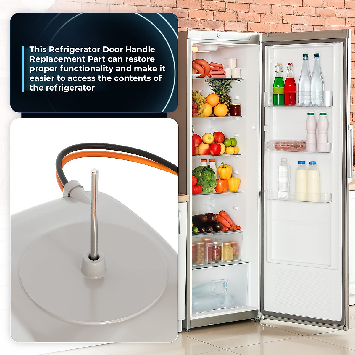 WR60X10141 Refrigerator Evaporator Fan Motor Replacement by BlueStars - Fits GE Hotpoint Fridges - Replaces WR60X31522 WR60X23584 AP5955766 WR60X10346 PS10063450 WR60X10045 WR60X10046