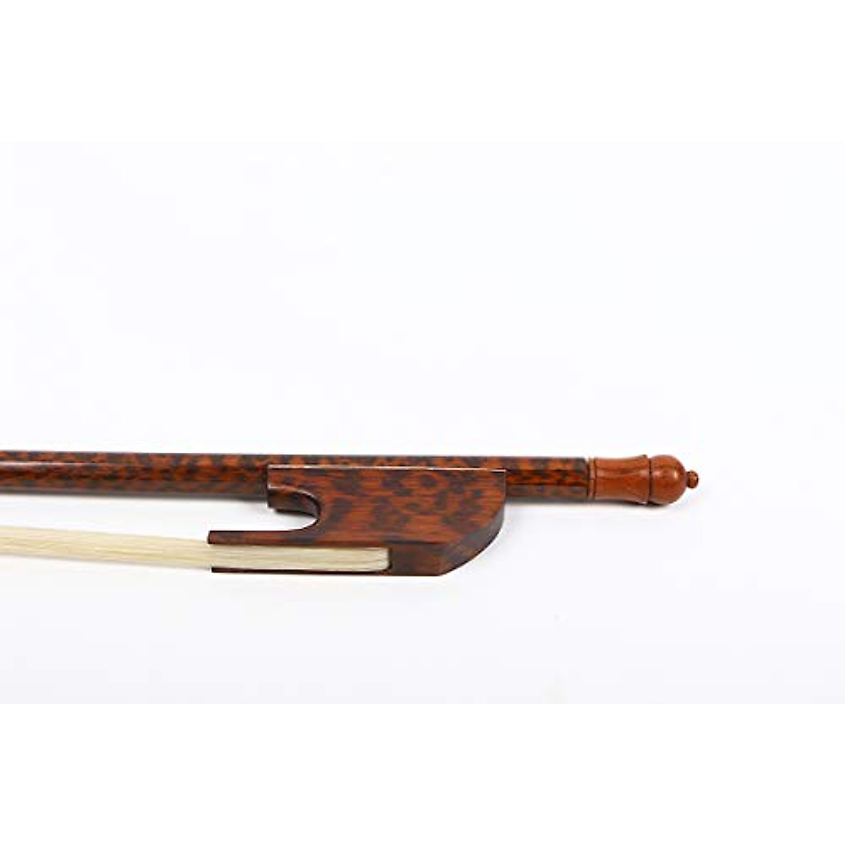 4/4 Snakewood Violin Bow Letterwood Baroque Style Outward timber Natural Bow Horse Hair (4/4)