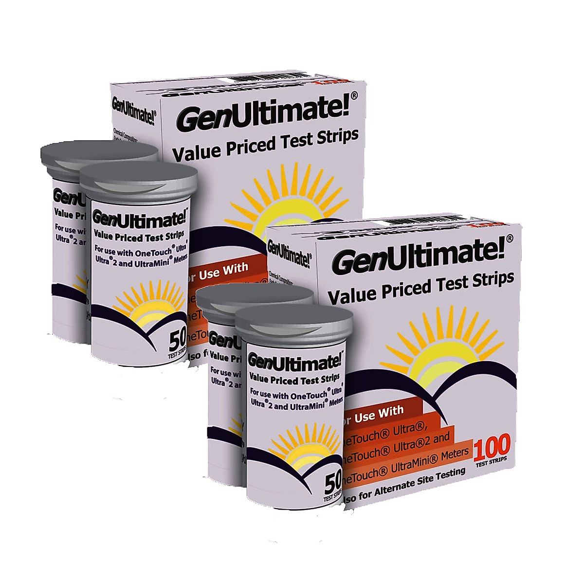 Genultimate 200 Count- 2 Boxes of 100