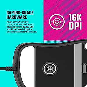 Cooler Master MM730 Wire Gaming Mouse Black, Adjustable 16,000 DPI, Palm|Claw Grip, PixArt Optical Sensor, Ultraweave Cable, PTFE Feet, RGB Lighting (MM-730-KKOL1)