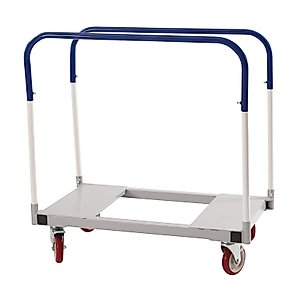 Silencear Steel Frame Panel Truck Cart, Platform Truck Cart with Swivel Casters, Adjustable Panels Heavy Duty Drywall Dolly Cart, 1500 Lbs Load Capacity, 35" x 20" x35"