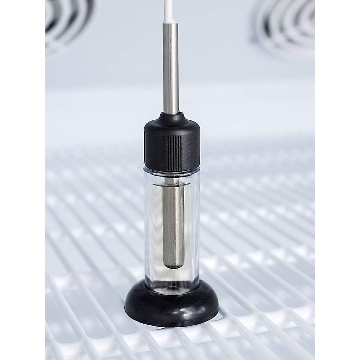 AccuCold ARG15PVDL2B 24 Upright Vaccine Refrigerator with 15 cu. ft. Capacity Plastic-Coated Wire Shelves Temperature Alarm and Factory-Installed Lock in White